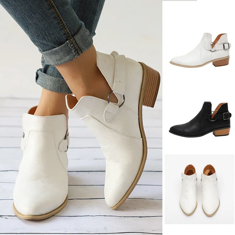 Botas de moda para mujer, botas en punta, botines clásicos informales ...