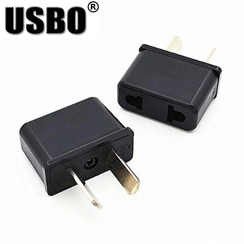 Black mini portable Australia travel adaptor plug 6A 125V/250V EU/US to ...