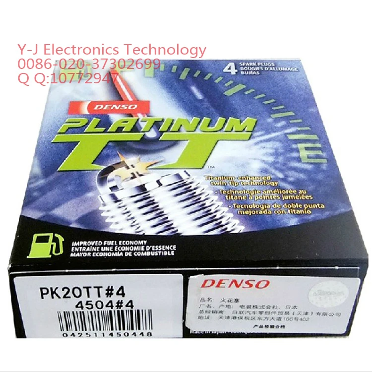 Denso double platinum spark plug denso PK20TT long high performance ...