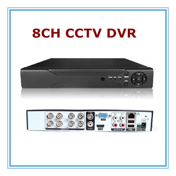 8 Channel Standalone CCTV DVR 2ch D1+6ch CIF Security System 8 CH DVR ...