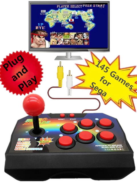 Plug and Play Retro TV Video Arcade Game Console Joystick Game Console ...