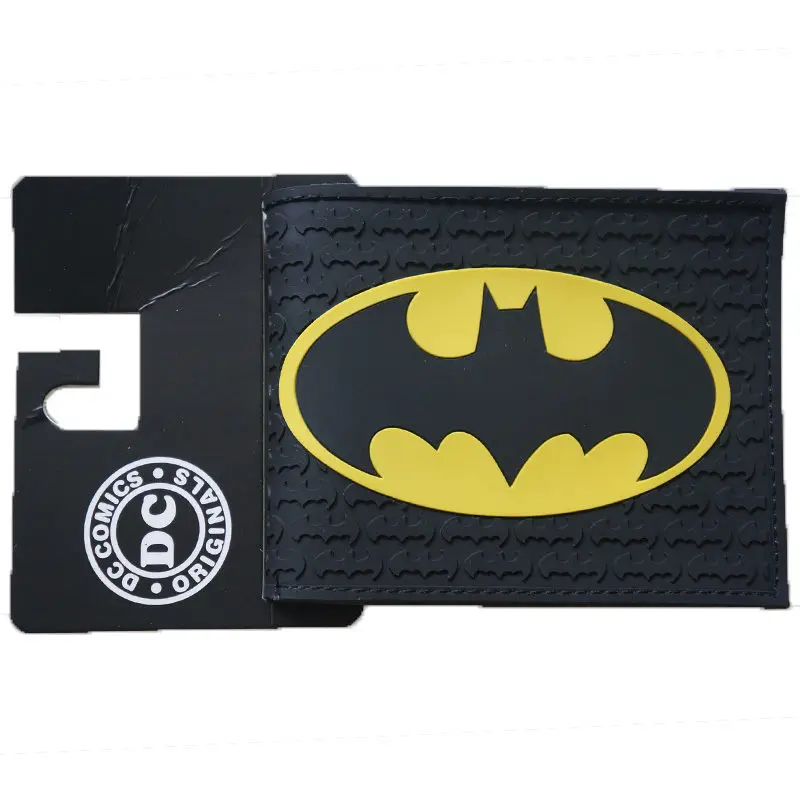 2018 New DC Comics Batman Bat Logo wallets Purse Black Plastic Leather ...