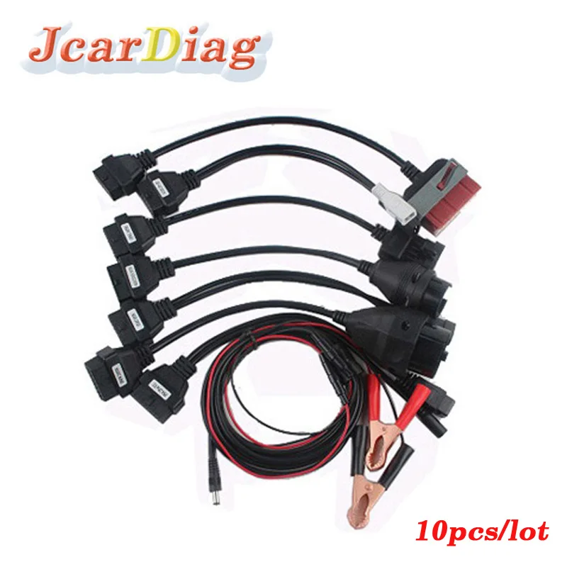 10pcs/lot Adapter Cars Cables Set For TCS CDP Pro multidiag pro MV diag ...