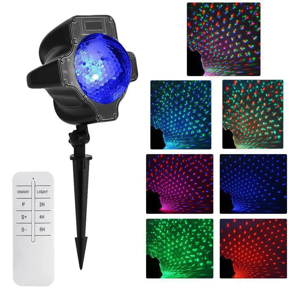 2017 Outdoor Garden RGB Star Christmas Laser Light Projector Dots ...