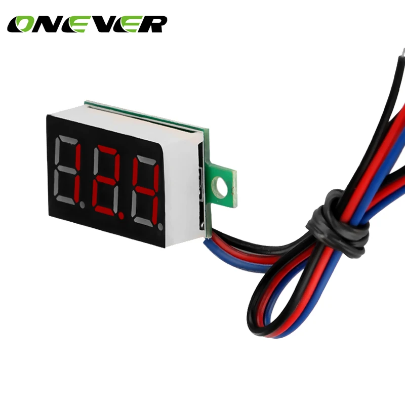 Buy Mini Car Digital Voltmeter Detector 0 36 Red Led