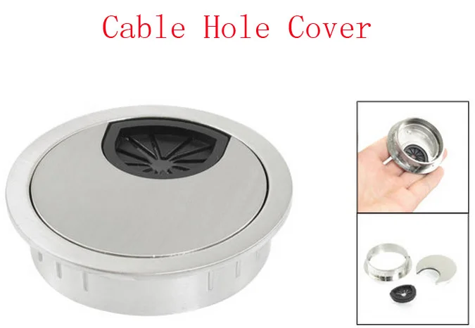 Plastic Hole Nesting Round Shaped Stainless Steel Wire Cable Cover 53mm ...