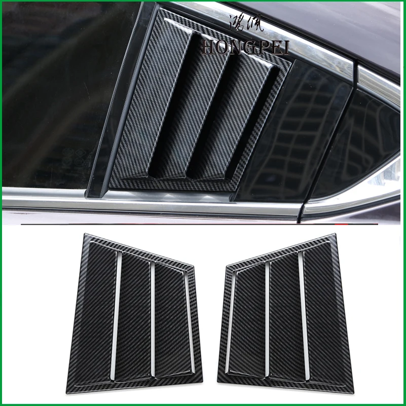Car styling ABS Rear Door Window Louver Frame Window Sill Molding Cover ...