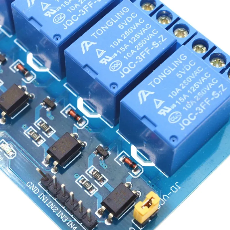 4 канала 5 в реле модуль щит для Arduino в руки пик Avr и Dsp