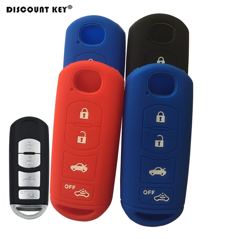 Silicone Rubber Car Key Cover Case for Mazda 3 5 6 8 CX5 CX7 CX9 M6 GT ...
