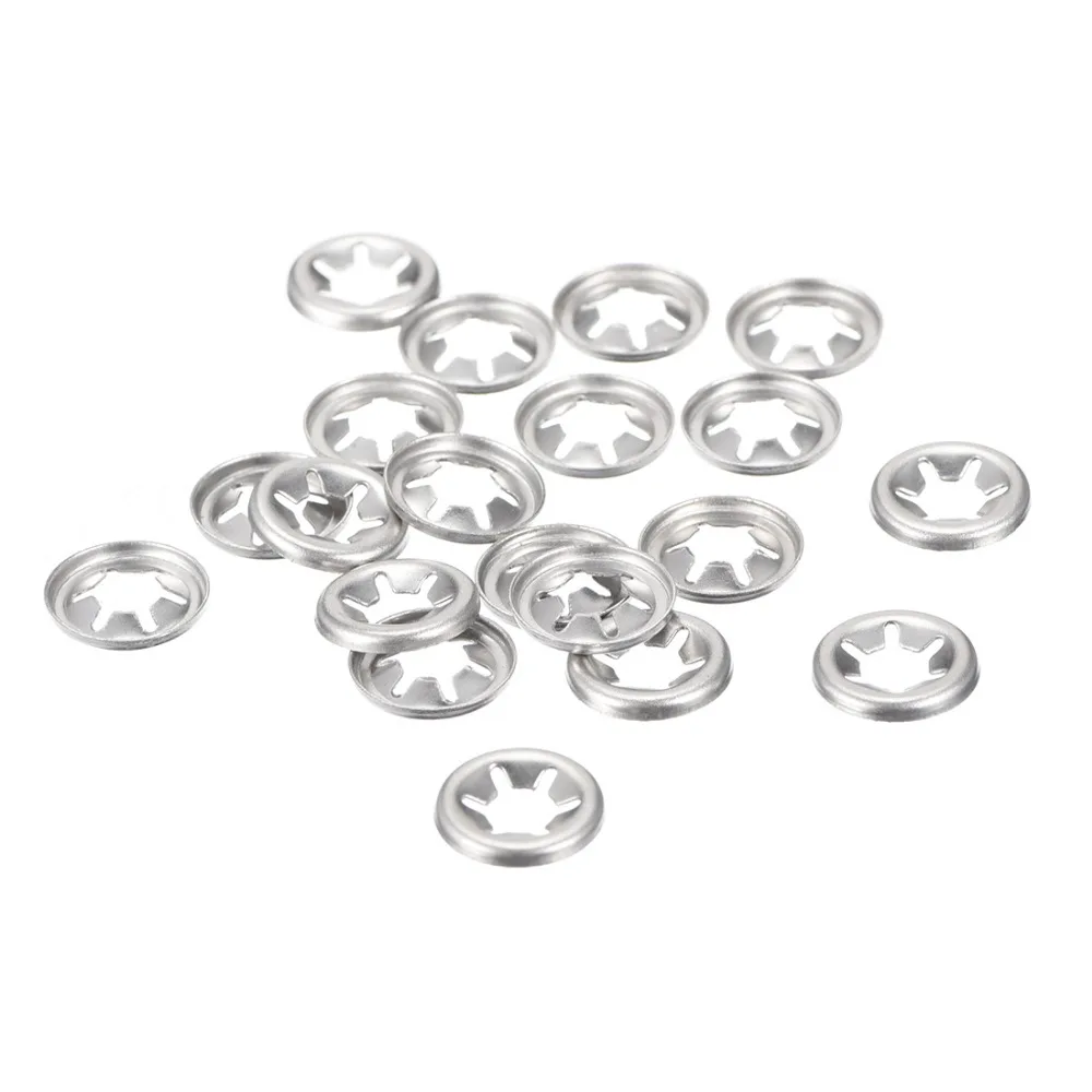 Uxcell 20pcs/lot M5/6/8/12/14/16 Internal Tooth Star Locking Washer 304 ...