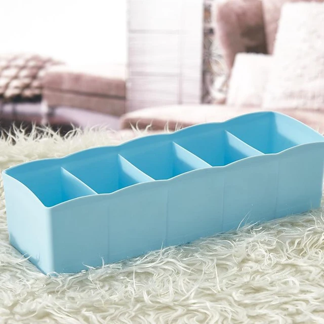 Useful Plastic Five Sorting Box Storage Desktop Sorting Container ...