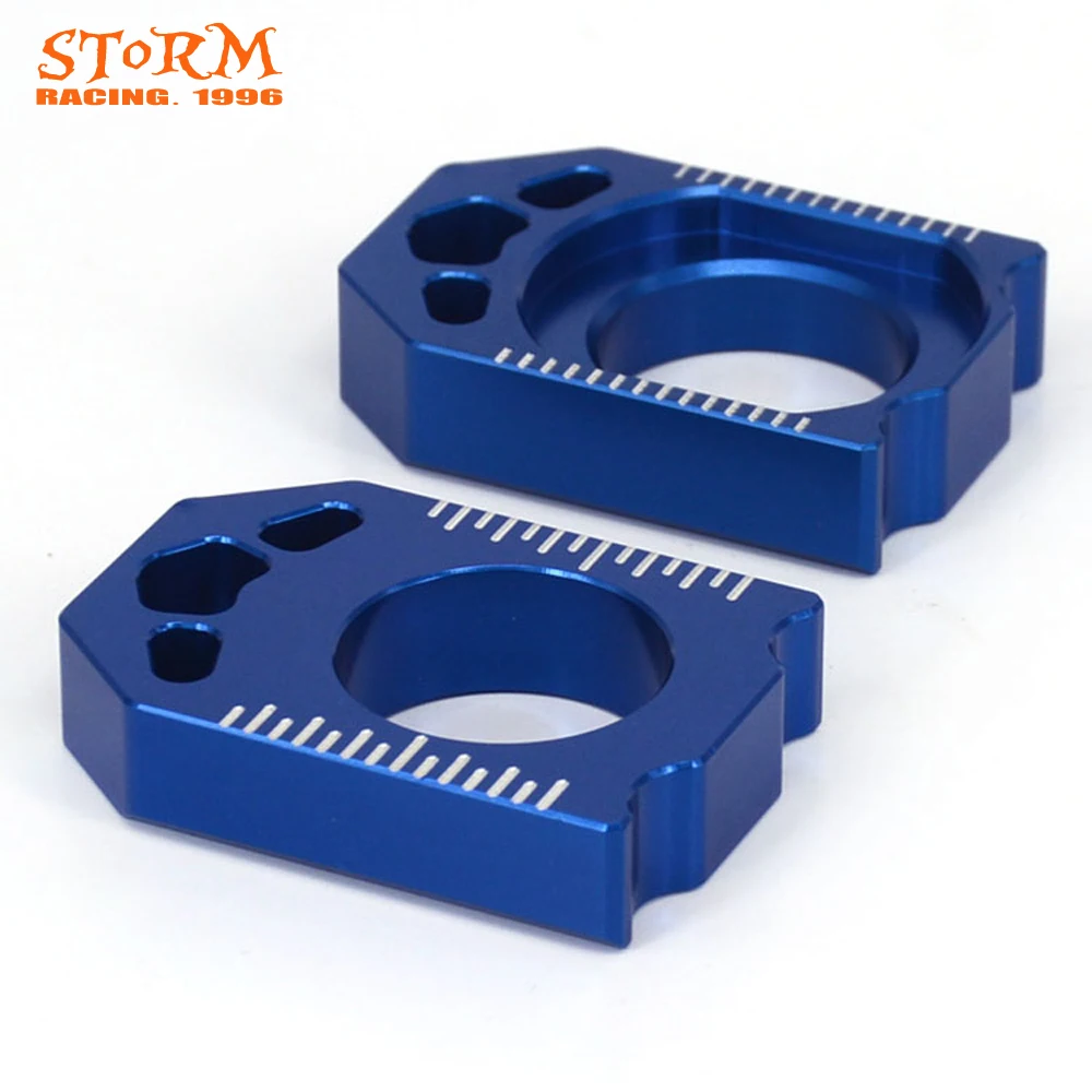 Motorcycle CNC Blue Axle Block Chain Adjuster For YAMAHA YZ250F YZF 250 ...