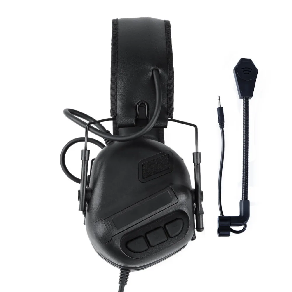 Tactical Headsets Military Standard Shooting Earmuff use with PTT ...