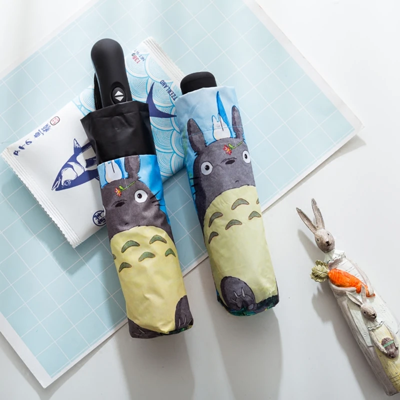2018 Fully Automatic Inverted Reverse Car Umbrella Anime Ghibli Totoro ...