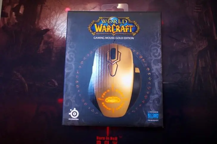 Hot selling SteelSeries Gaming Mouse WOW MMO Pandaria Gold Edition ...