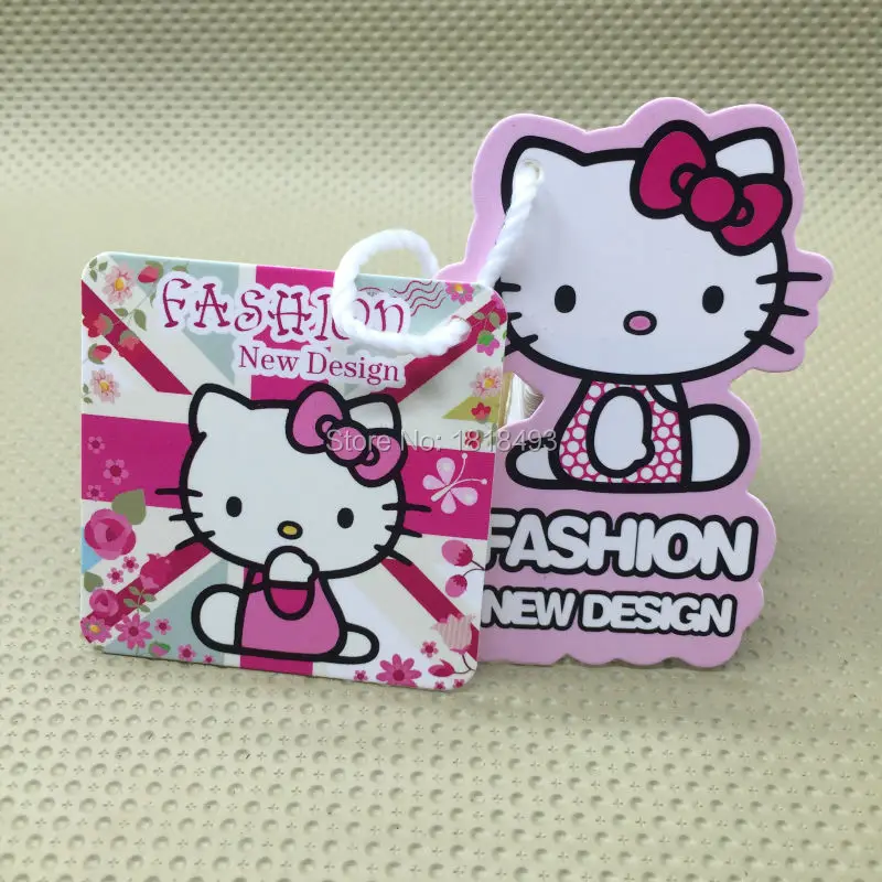 custom cute shape cutting tags/paper hang tag/garment shirt dress tags ...