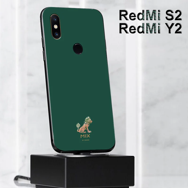 Funda con estampado de Color verde para xiaomi redmi S2 Y2 S 2, carcasa ...