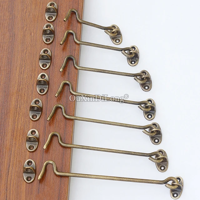 Ghost Trick New 24 X Cabin Hooks Silent Type Latch With Eyes 200mm 8 ...
