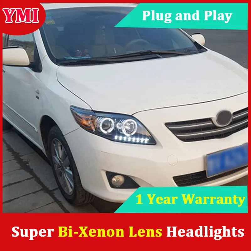 YMI Car Head Lamp for TOYOTA COROLLA Headlights LED corolla Headlight ...
