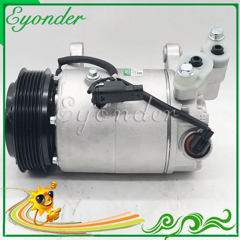 Polea De compresor de refrigeración de aire acondicionado AC A/C, 6PK ...