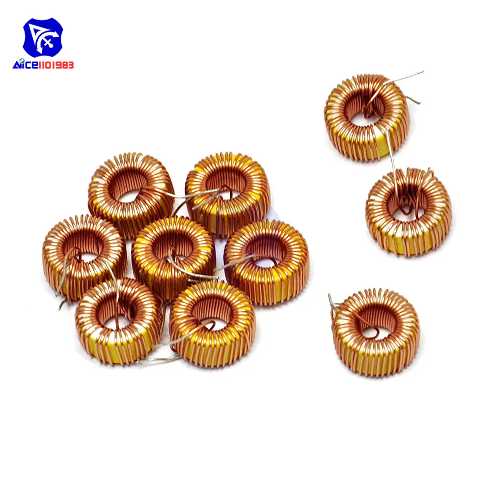 100μH 3A Coil Wire Wrap Toroid Magnetic Inductor Monolayer Wire Wind ...
