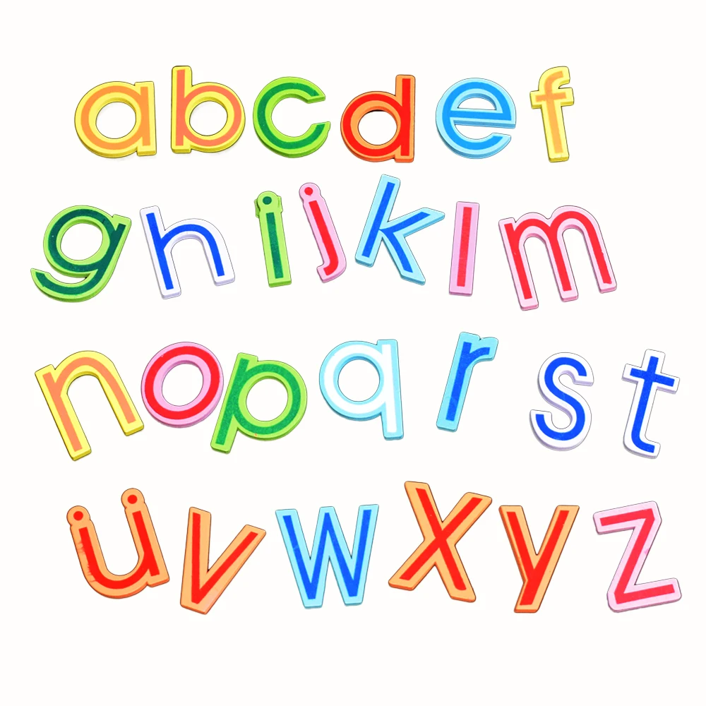 27pcs/Lot Alphabet Letters Fridge Magnets Baby Educational & Learning ...