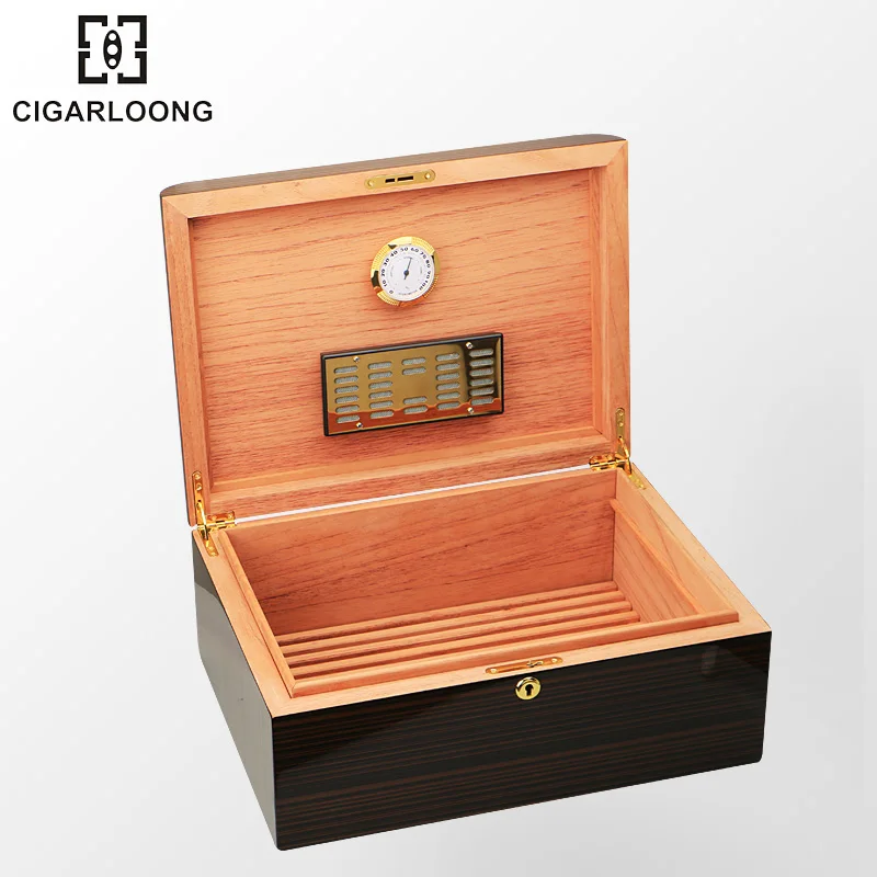 CIGARLOONG Cigar Box Wooden Cigar Display box humidor for cigars ...