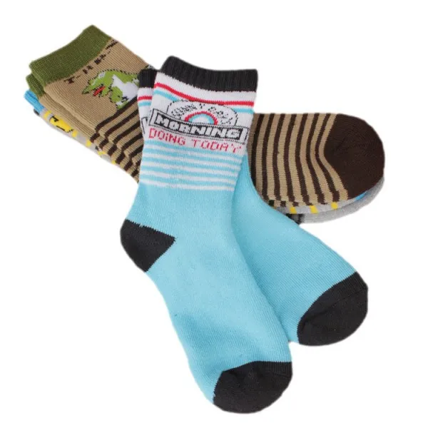 Fashion boy socks 4 7 years old boy cotton socks cute cartoon sport ...