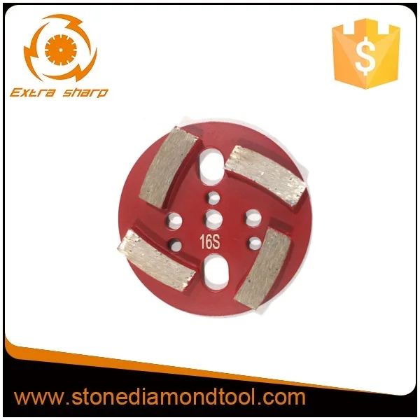16 Grit Soft Bond Segments Metal Concrete Diamond Grinding Disc ...