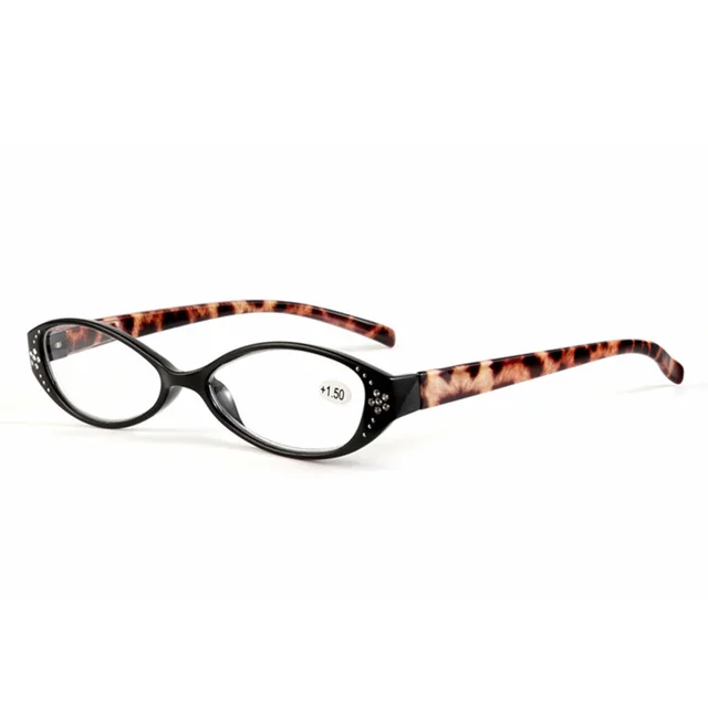 Vazrobe Small Reading Glasses Women Fashion Rhinestone Elegant Ladies
