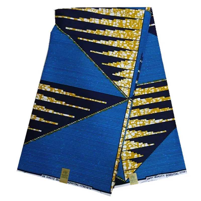 High quality prints java wax fabrics 6yard 100% cotton African dress ...