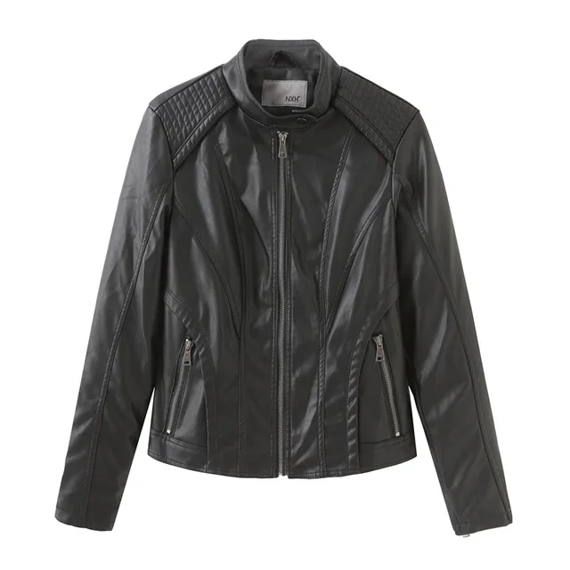 Petite Black Faux Leather Biker Jacket | atelier-yuwa.ciao.jp