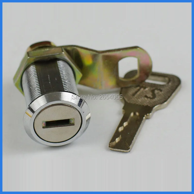 10 pcs 30mm zinc alloy flat key distribution box cam lock with ...