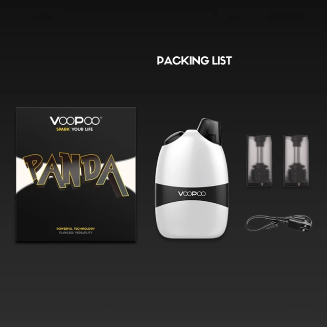 Original Voopoo PANDA Kit With E ALL-IN-ONE POD SYSTEM 2ml/5ml ...