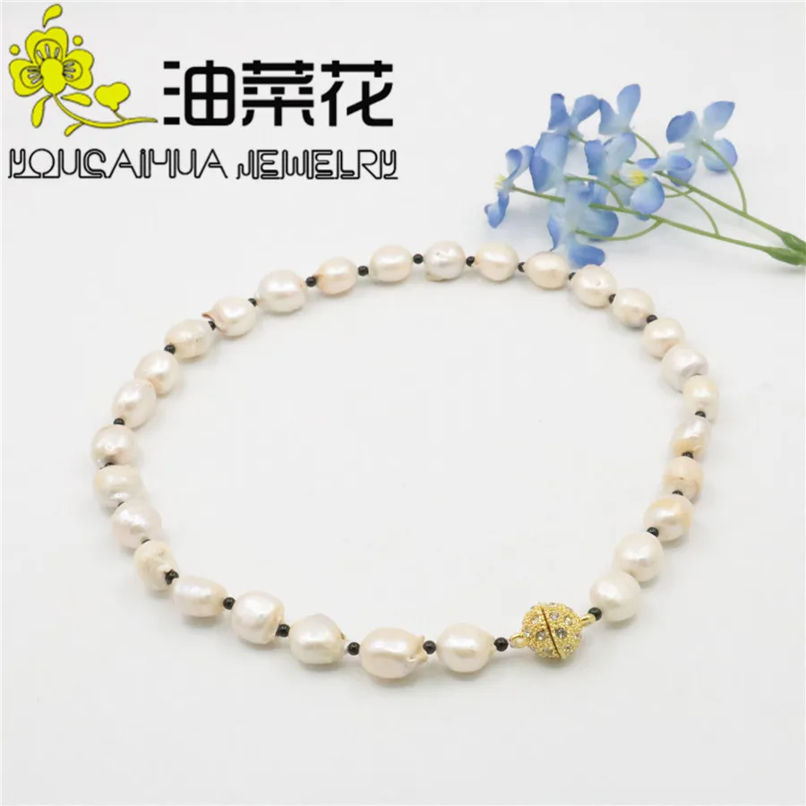 New-Charming-Real-12-14mm-Natural-Stone-South-Baroque-White-Akoya-Shell ...