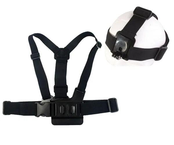 Go pro accessories Chest Mount Harness body strap+ Head Strap Mount For ...