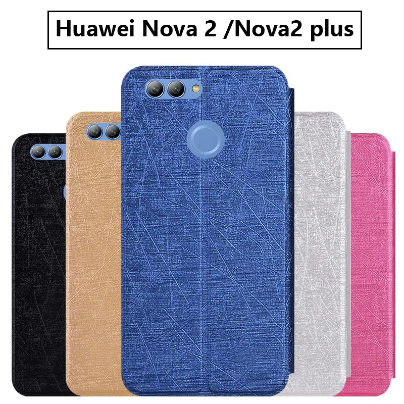 Huawei Nova 2 Nova 2 plus Case Flip Original PU Leather Back Cover ...
