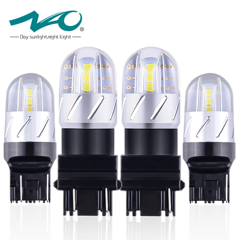 NAO 2x T20 W21W LED Bulb 7443 W21/5W 7440 Car Light T25 3156 3157 DRL ...