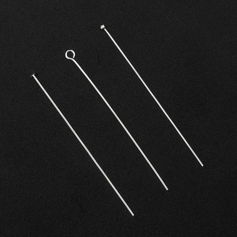 Wholesale-30-50mm-925-Sterling-Silver-Eye-Head-Pins-Flat-Head-Pins-T ...