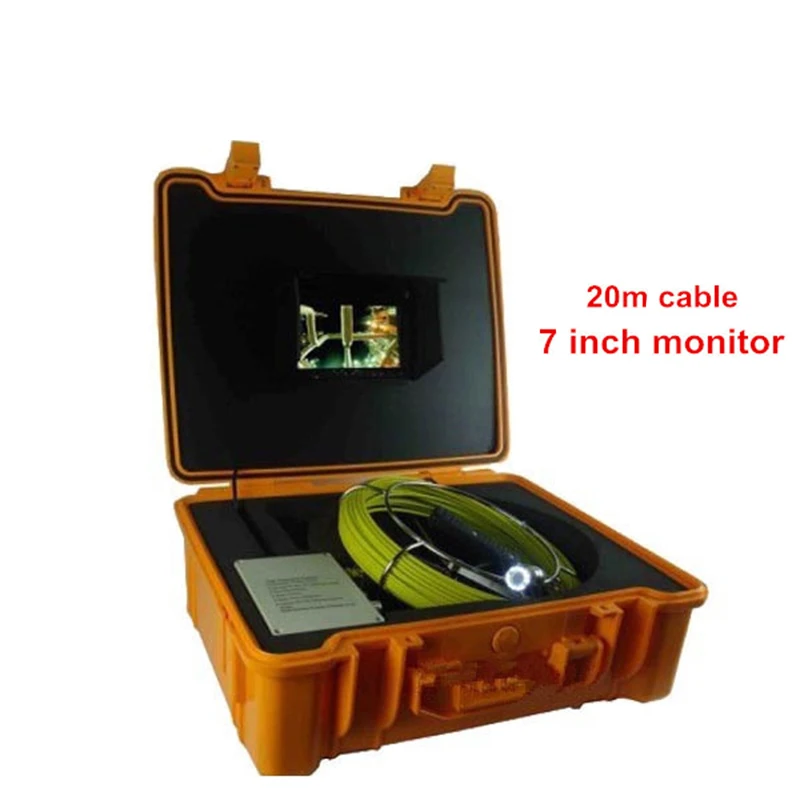 20meters Professional Stainless Steel Pipe Inspection Camera System ...