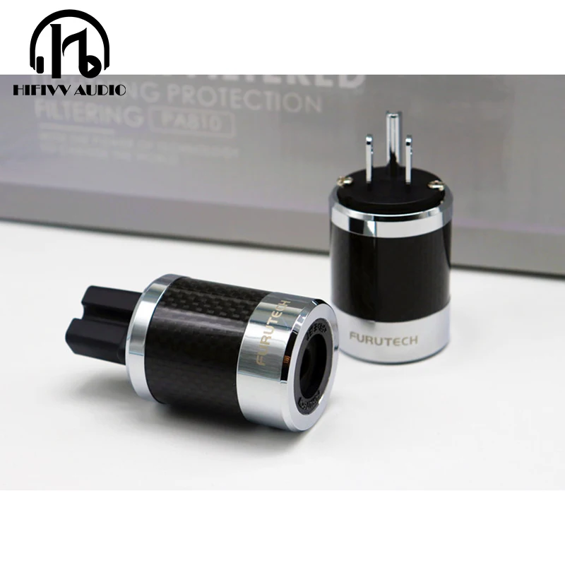 Hi End Ac Power Cable Usa Plug For Carbon Fiber Rhodium Plated Furutech ...