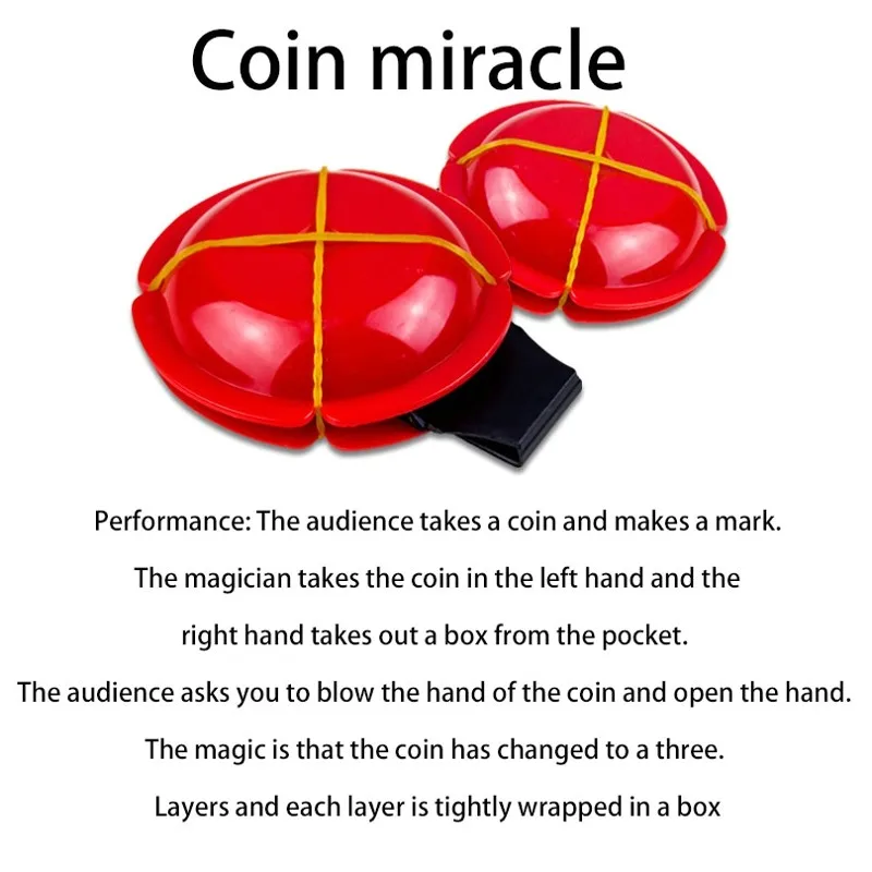 2021-New-Plastic-Miracle-Coin-Box-Close-Up-Magic-Tools-Vanishing-Coin ...