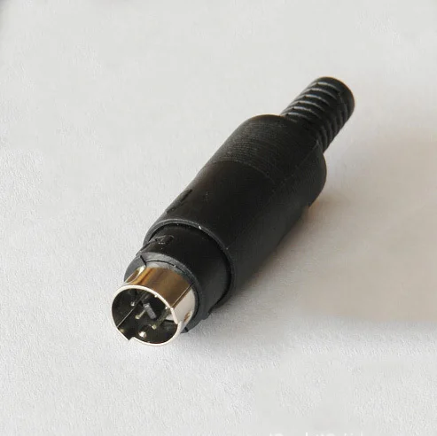 MINI DIN 5 Pin 5 Pole 5P MIDI Data Audio Cable Male Plug Solder ...