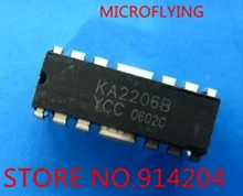 10PCS IC KA2206 KA2206B 합계 DIP12 듀얼 오디오 파워 앰프, 신제품