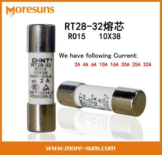 Free Shipping 100pcs/lot Chint fuse fusible core RT28 32(RT14 20 ...