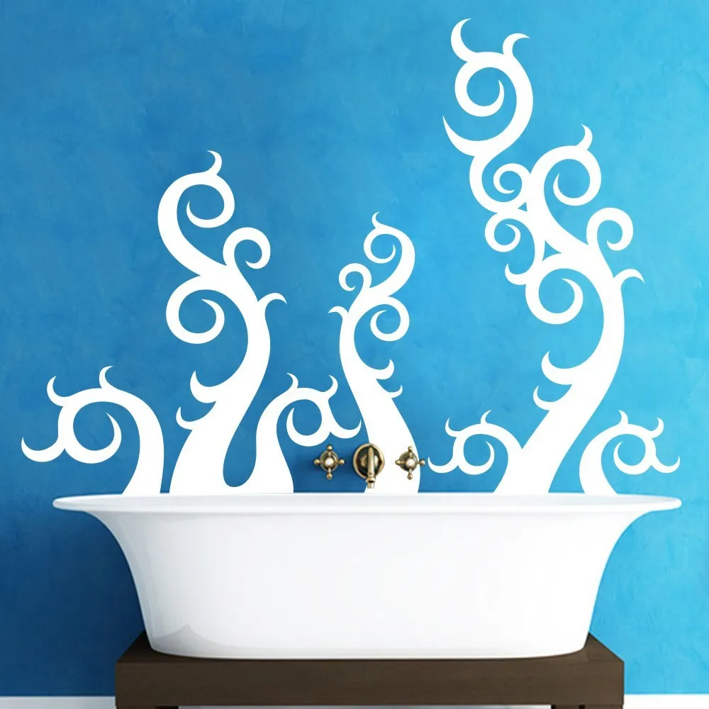 Housewares Octopus Tentacles Vinyl Decal Living room decor Squid mural ...