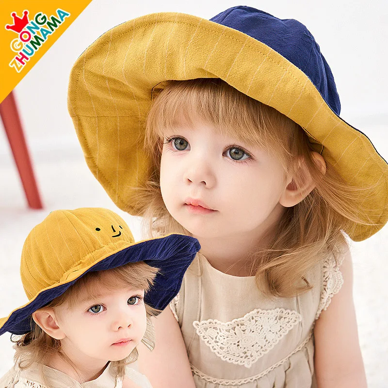 Baby Fish Man Sunhat Cotton Solid Color Baby Fish Man Sunhat New Style ...