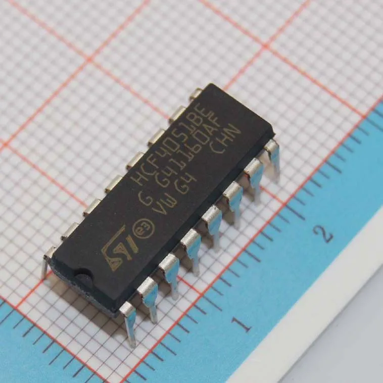 G132 07 logic ics 10pcs DIP16_300MIL HCF4051BE|ic|ic logicics 7 ...