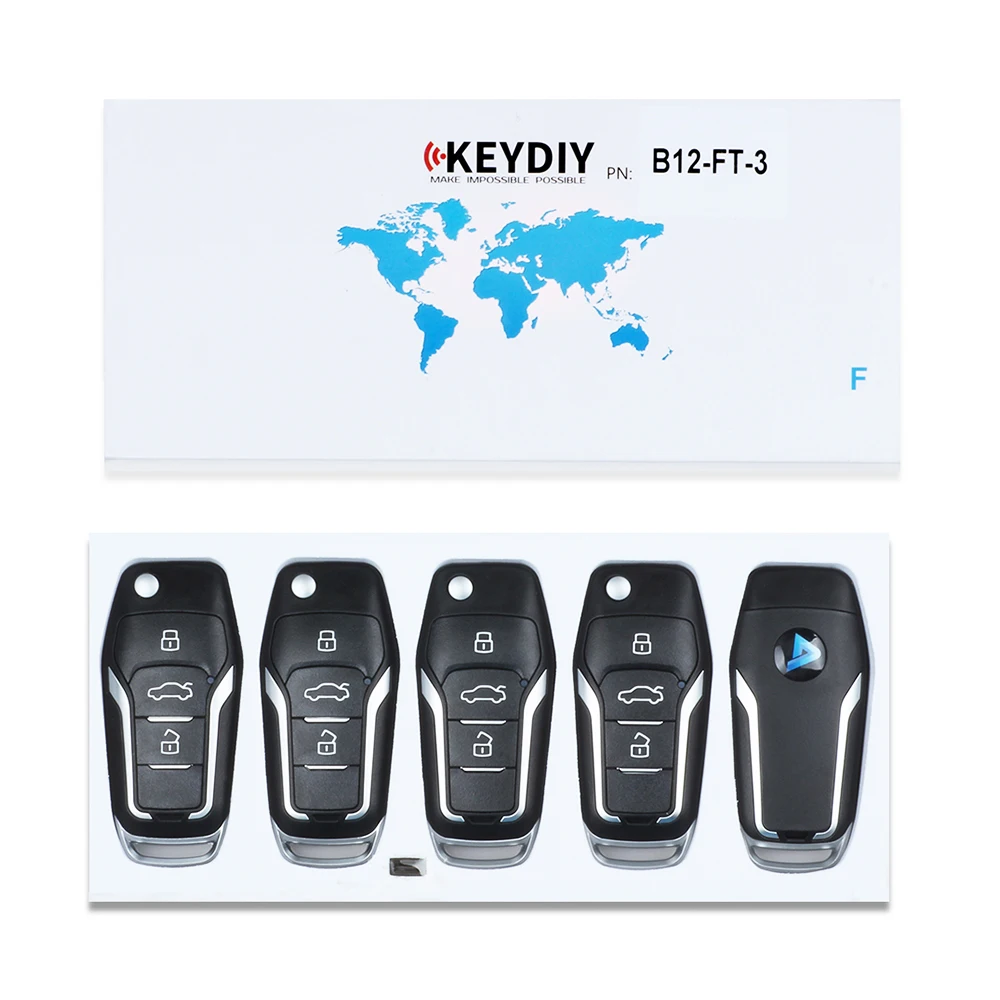 Keyecu 5pcs Universal Remote B-series For Kd900 Kd900+,keydiy Remote ...