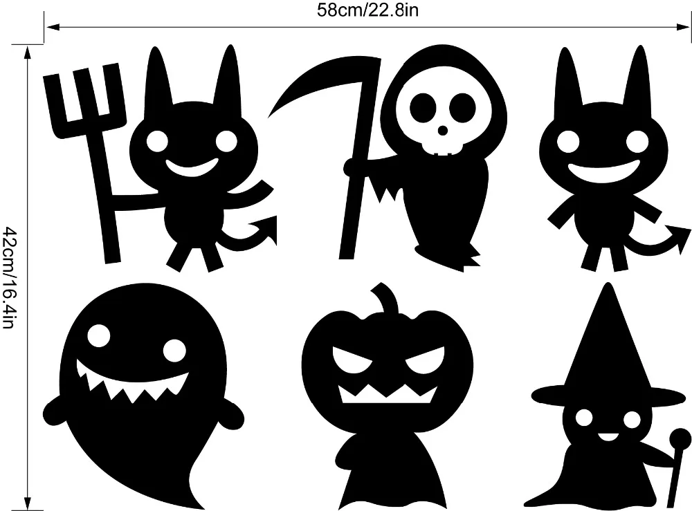 AWOO de halloween pegatinas de nevera comedor sala de decoraciones de ...